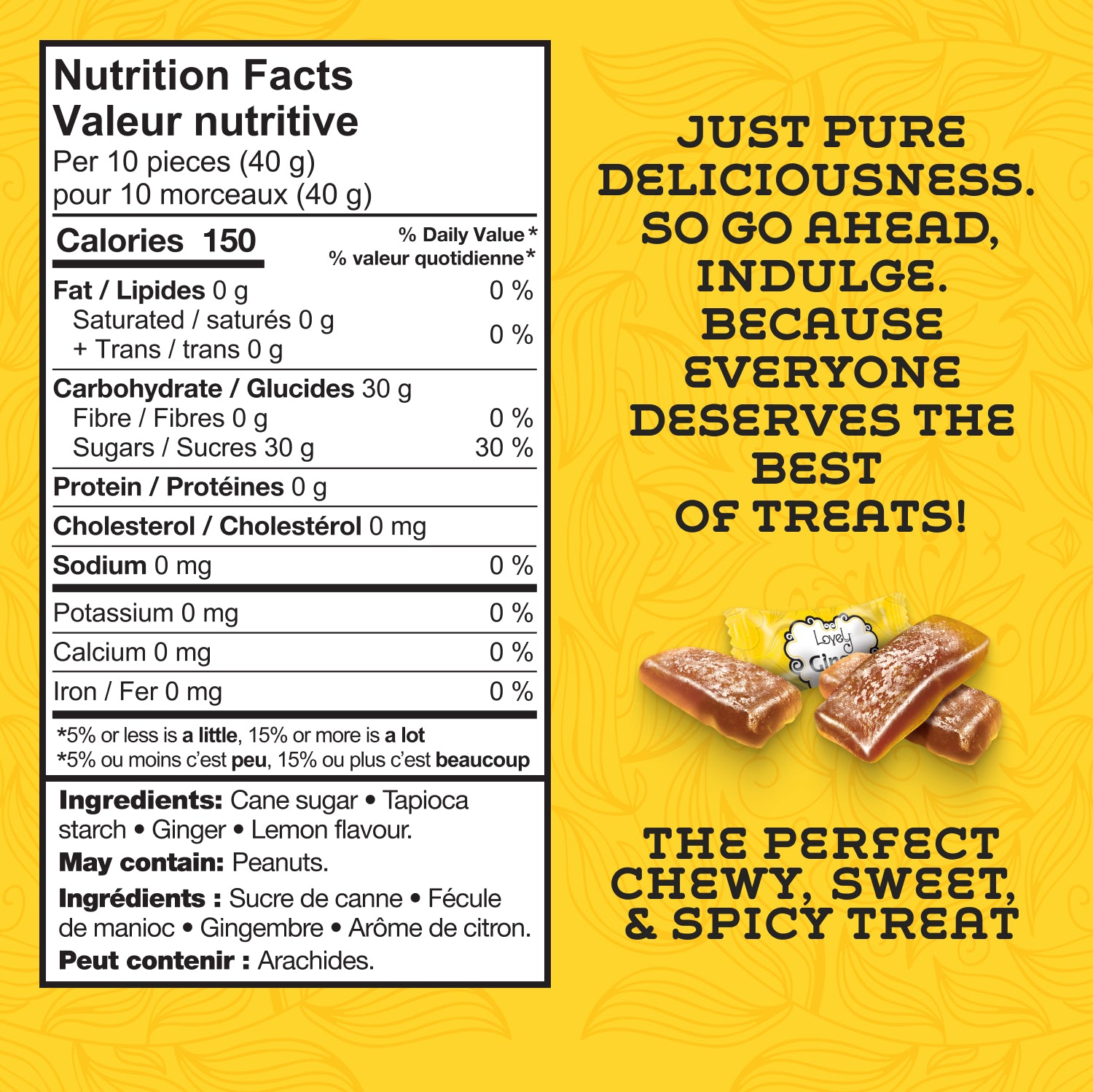 Lemon Ginger Chews - Sweet Spicy Real Ginger | Lovely Candy – Lovely ...